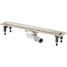 Viega Advantix Duschrinne 753153 750 mm, Edelstahl, mit Ablauf DN40 drehbar