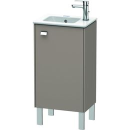 Duravit Brioso Waschtischunterbau BR4400R1043 420x683mm, Basalt Matt, T&uuml;r rechts, Griff Chrom