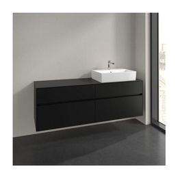 Villeroy & Boch Villeroy und Boch Collaro Waschtischunterschrank C13600VL 160x54,8x50cm, Waschtisch rechts, volcano black