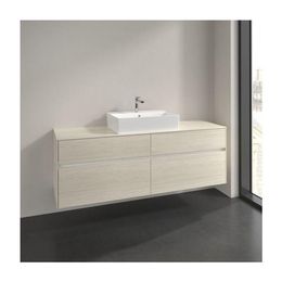 Villeroy & Boch Villeroy und Boch Collaro Waschtischunterschrank C13400AA 160x54,8x50cm, Waschtisch mittig, white oak