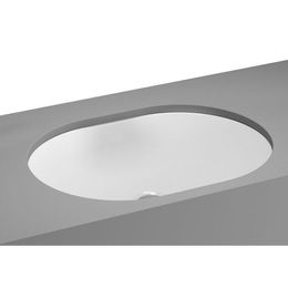 Vitra Metropole Unterbau-Waschtisch 5942B003-1083 59,5x44,5cm, oval, ohne Hahnloch, weiß, ohne Überlauf