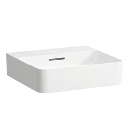 Laufen Val Aufsatzhandwaschbecken 8162804001091 45x42cm, LCC, o. Hahnl., mit &Uuml;berl., Saphirkeramik