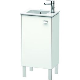 Duravit Brioso Waschtischunterbau BR4400L1018 420x683mm, Wei&szlig; Matt, T&uuml;r links, Griff Chrom