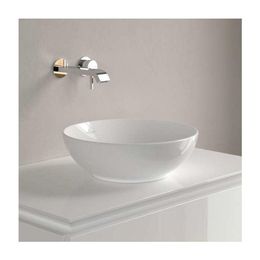 Villeroy & Boch Villeroy und Boch Loop & friends Aufsatz-Waschtisch 4A4501R1 &Oslash; 38cm, ohne Hahnlochbank, ohne &Uuml;berlauf, wei&szlig; CeramicPlus
