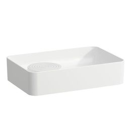 Laufen VAL Waschtisch Schale 8122820001091 55x36cm, ohne Hahnloch, mit &Uuml;berl., Saphirkeramik