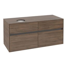 Villeroy & Boch Villeroy und Boch Collaro Waschtischunterschrank C04200VH 120 x 54,8 x 50 cm, Waschtisch links, Arizona Oak