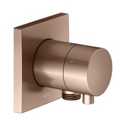 KEUCO IXMO Fertigmontageset 59549291102 Unterputz-3-Wege-Ab-und Umstellventil, Schlauchanschluss, eckig, rotgold geb&uuml;rstet