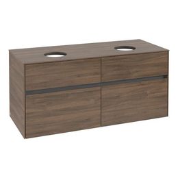 Villeroy & Boch Villeroy und Boch Collaro Waschtischunterschrank C04400VH 120 x 54,8 x 50 cm, f&uuml;r 2 Waschtische, Arizona Oak