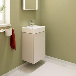 Hansgrohe Xilesa E Waschtischunterschrank 54246780 430x330mm, f&uuml;r Handwaschbecken, T&uuml;ranschlag rechts, sandbeige matt
