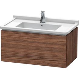 Duravit L-Cube Waschtisch-Unterschrank LC616502121 82 x 46,9 cm, nussbaum dunkel, 1 Auszug, wandh&auml;ngend