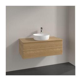 Villeroy & Boch Villeroy und Boch Antao Waschtisch-Unterschrank K20051HN 100x36x50cm, Hahnloch, Waschbeckenplattenfarbe honey oak, honey oak