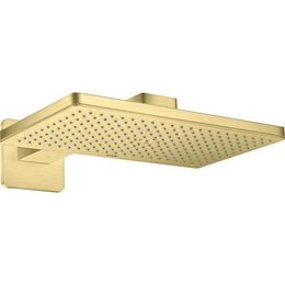 Hansgrohe Axor Kopfbrause 35274950 mit Brausearm, Rosette, brushed brass