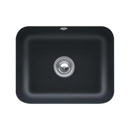 Villeroy & Boch Villeroy und Boch Unterbausp&uuml;le 670602S5 mit Ablaufgarnitur, Exzenterbet&auml;tigung, Befestigungssatz, Ebony