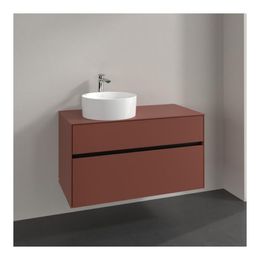 Villeroy & Boch Villeroy und Boch Collaro Waschtischunterschrank C03900AH 100x54,8x50cm, Waschtisch links, wine red