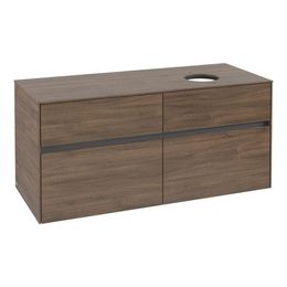 Villeroy & Boch Villeroy und Boch Collaro Waschtischunterschrank C04300VH 120 x 54,8 x 50 cm, Waschtisch rechts, Arizona Oak