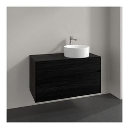 Villeroy & Boch Villeroy und Boch Collaro Waschtischunterschrank C04000AB 100x54,8x50cm, Waschtisch rechts, black oak