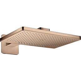 Hansgrohe Axor Kopfbrause 35275300 mit Brausearm, Rosette, polished red gold