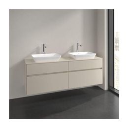 Villeroy & Boch Villeroy und Boch Collaro Waschtischunterschrank C12300VN 160x54,8x50cm, f&uuml;r 2 Waschtische, cashmere grey