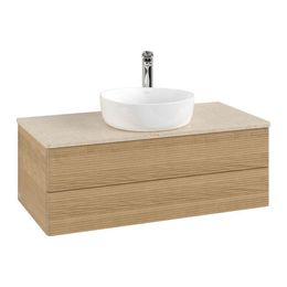 Villeroy & Boch Villeroy & Boch Antao Waschtischunterschrank 1000x360x500mm L20153HN mit Beleuchtung mit Struktur FK/AP: HN/3