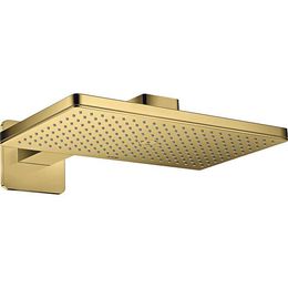 Hansgrohe Axor Kopfbrause 35274990 mit Brausearm, Rosette, polished gold optic