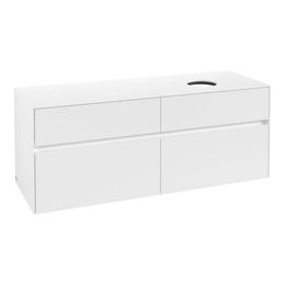 Villeroy & Boch Villeroy und Boch Collaro Waschtischunterschrank C04700MS 140 x 54,8 x 50 cm, Waschtisch rechts, White Matt