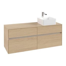 Villeroy & Boch Villeroy und Boch Collaro Waschtischunterschrank C04700VJ 140 x 54,8 x 50 cm, Waschtisch rechts, Nordic Oak