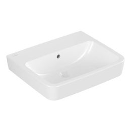 Villeroy & Boch Villeroy und Boch O.novo Einbau-/Aufsatz-Waschtisch 4A41MLT2 55x46cm, eckig, ohne Hahnloch, mit Überlauf, weiß AntiBac C-plus