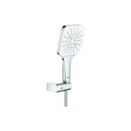 Grohe Rainshower Wandbrausehalterset 26588LS0 moon white, 3 Strahlarten, Durchflussbegrenzer 9,5 l/min