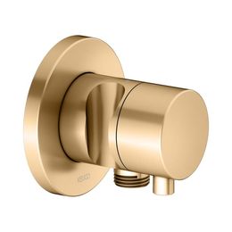 KEUCO IXMO Fertigmontageset 59556251201 Unterputz-2-Wege-Umstellventil, rund, Schlauchanschluss/Brausehalter, messing geb&uuml;rstet
