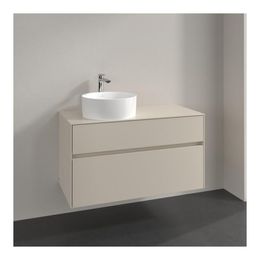 Villeroy & Boch Villeroy und Boch Collaro Waschtischunterschrank C03900VN 100x54,8x50cm, Waschtisch links, cashmere grey