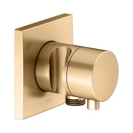 KEUCO IXMO Fertigmontageset 59556251202 Unterputz-2-Wege-Umstellventil, eckig, Schlauchanschluss/Brausehalter, messing geb&uuml;rstet