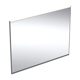 Geberit Option Plus Square Lichtspiegel 502783141 90 x 70 cm, schwarz matt/Aluminium eloxiert, direkte/indirekte Beleuchtung, Spiegelheizung, Orientierungslicht