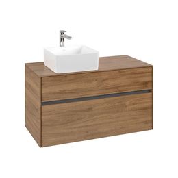 Villeroy & Boch Villeroy und Boch Collaro Waschtischunterschrank C03900RH 100x54,8x50cm, Waschtisch links, Kansas Oak