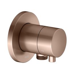 KEUCO IXMO Fertigmontageset 59548291101 Unterputz-3-Wege-Umstellventil, rund, Schlauchanschluss, rotgold geb&uuml;rstet