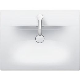 Duravit Viu Möbel-Waschtisch 2344630000 63x49cm, weiß, mit 1 Hahnloch, mit Überlauf, mit Hahnlochbank