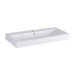 Geberit iCon Waschtisch 124090000 90 x 48,5 cm, weiss, mit Hahnloch und &Uuml;berlauf