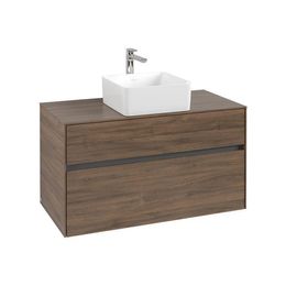 Villeroy & Boch Villeroy und Boch Collaro Waschtischunterschrank C03800VH 100 x 54,8 x 50 cm, Waschtisch mittig, Arizona Oak