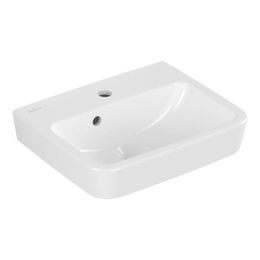 Villeroy & Boch Villeroy und Boch O.novo Handwaschbecken 43444501 45 x 37 cm, eckig, mit Hahnloch, mit &Uuml;berlauf, wei&szlig;