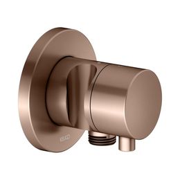 KEUCO IXMO Fertigmontageset 59556291201 Unterputz-2-Wege-Umstellventil, rund, Schlauchanschluss/Brausehalter, rotgold geb&uuml;rstet