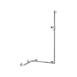 KEUCO Duschhandlauf Plan Care 34908176411 Alu silber-eloxiert/chrom, 600/400/1182mm