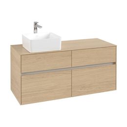Villeroy & Boch Villeroy und Boch Collaro Waschtischunterschrank C04200VJ 120 x 54,8 x 50 cm, Waschtisch links, Nordic Oak