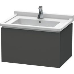 Duravit L-Cube Waschtisch-Unterschrank LC616404949 67 x 46,9 cm, graphit matt, 1 Auszug, wandh&auml;ngend