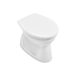 Villeroy & Boch Villeroy und Boch O.novo Stand-Flachsp&uuml;l-WC 7619R101 36x52,5cm, sp&uuml;lrandlos, Abgang senkrecht, wei&szlig;