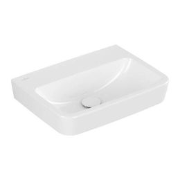 Villeroy & Boch Villeroy und Boch O.novo Handwaschbecken 434453R1 50x37cm, eckig, ohne Hahnloch, ohne Überlauf, weiß C-plus