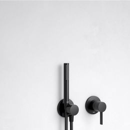 KEUCO IXMO Black Selection Stabhandbrause 56080370100 schwarz matt, 1 Strahlart