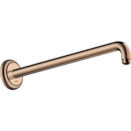 Hansgrohe Brausearm 27348300 389mm, 90Grad Winkel, Wandmontage, polished red gold
