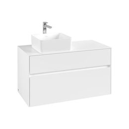 Villeroy & Boch Villeroy und Boch Collaro Waschtischunterschrank C03900MS 100 x 54,8 x 50 cm, Waschtisch links, White Matt