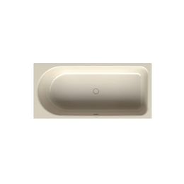 Bette BetteOcean Low-Line Badewanne 8837-001 pergamon, 170x80x38cm, Fu&szlig;ende rechts, &Uuml;berlauf vorne