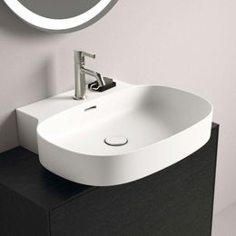 Ideal Standard Linda-X Waschtisch T4755V1 1 Hahnloch, mit &Uuml;berlauf, 600 x 500 x 135 mm, seidenwei&szlig;