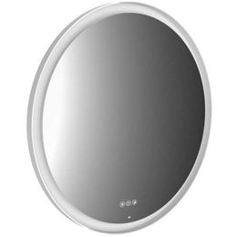Emco Round LED-Lichtspiegel 441300707 &Oslash; 700 mm, wei&szlig;, 3 Touchsensoren, umlaufende LED-Beleuchtung